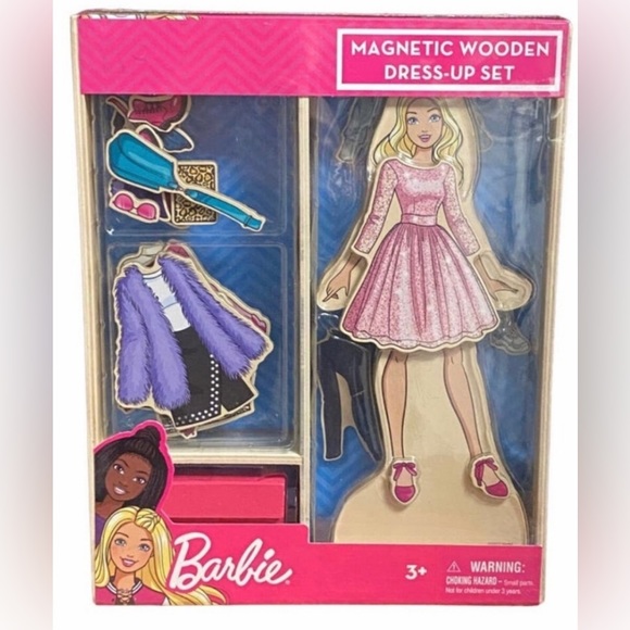 Mattel | Toys | New Barbie Magnetic Wooden Dressup Set | Poshmark